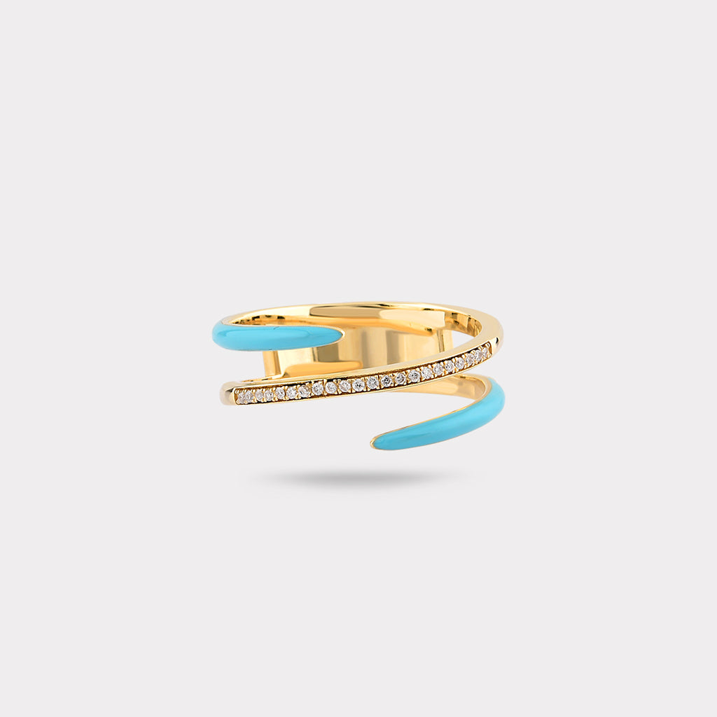 Mist Double Claw Pırlanta Yüzük – Zeyd Jewelry